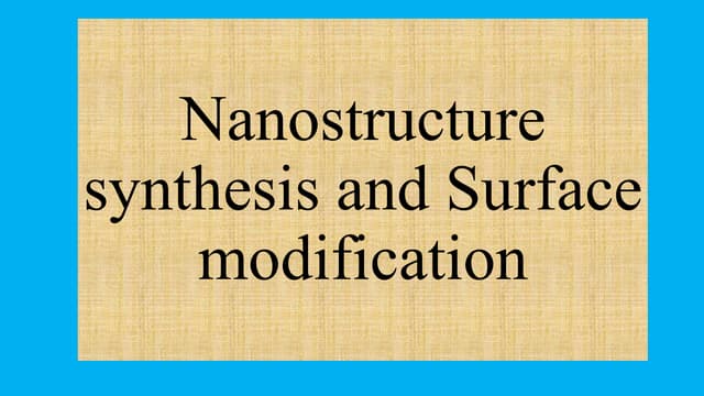 Introduction to Properties of nanomaterials | PPTX