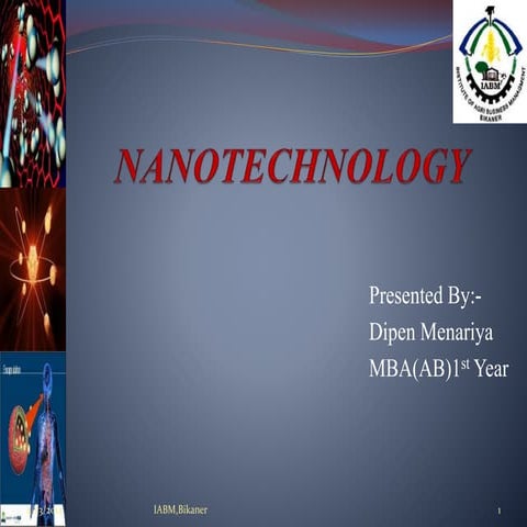 Nanotechnology | PPTX | Chemistry | Science