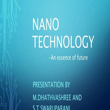 nanotechnology.pptx | Chemistry | Science