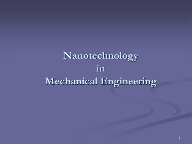 Nanoscience and Nanotechnology | PPTX