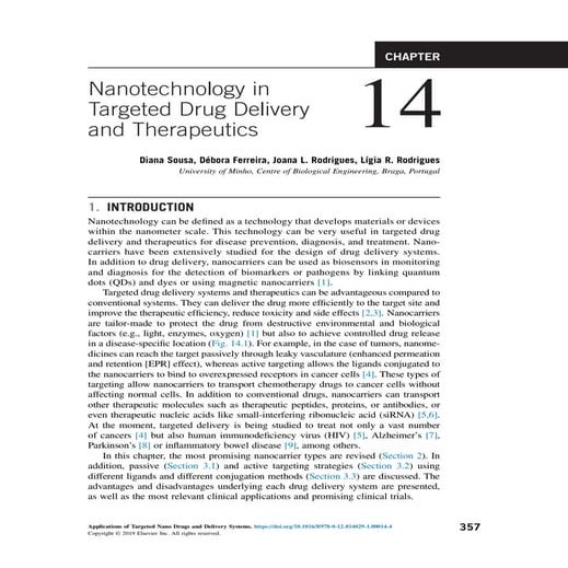 Nanotechnology In Targeted Drug Delivery Pdf