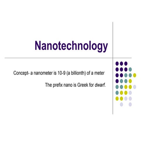 Nano technology | PPTX