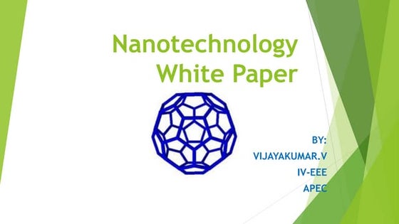 Nanotechnology ppt | PPT