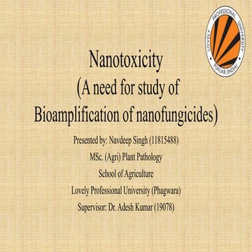 Nanotoxicity | PPTX