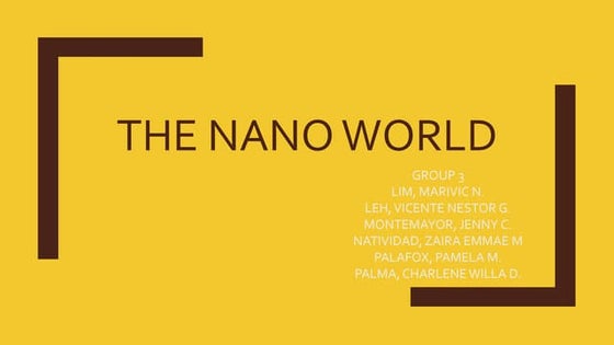 The Nano World | PPTX