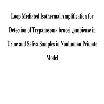 Loop Mediated Isothermal Amplification L | PPTX | Infectious Diseases ...