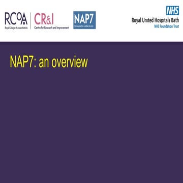 NAP7 Overview Slides Cardiac arrest perioperative | PPT