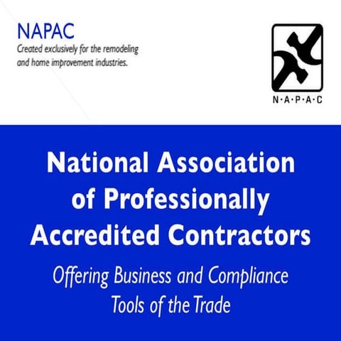 Napac Generic Presentation[1] | PPT