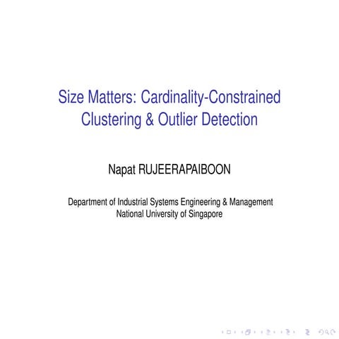 Conic Clustering Ppt