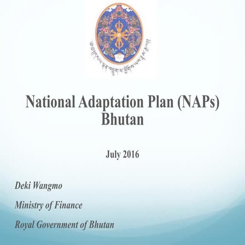National Adaptation Plan (NAPs) Bhutan | PDF | Business | Business and Finance