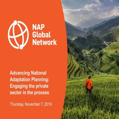 Advancing National Adaptation Planning: Engaging the private sector in the process | PPT