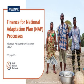 Webinar Presentation on Finance in NAP Processes | PPTX