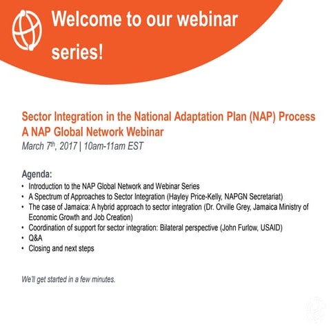 NAP Global Network Webinar Series | Vertical Integration in the National Adaptation Plan (NAP ...