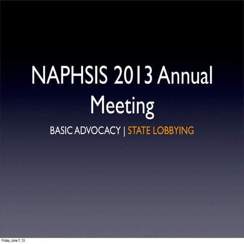 NAPHSIS Presentation | PDF