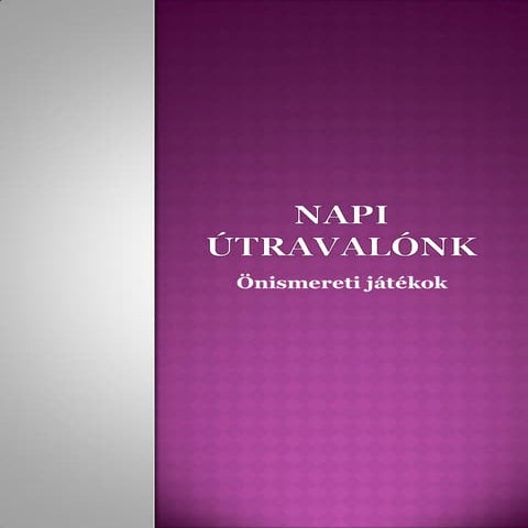 Napi útravalónk | PDF