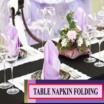 Types of napkins | DOCX
