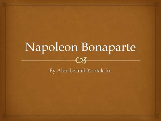 Napoleon Bonaparte | PPT