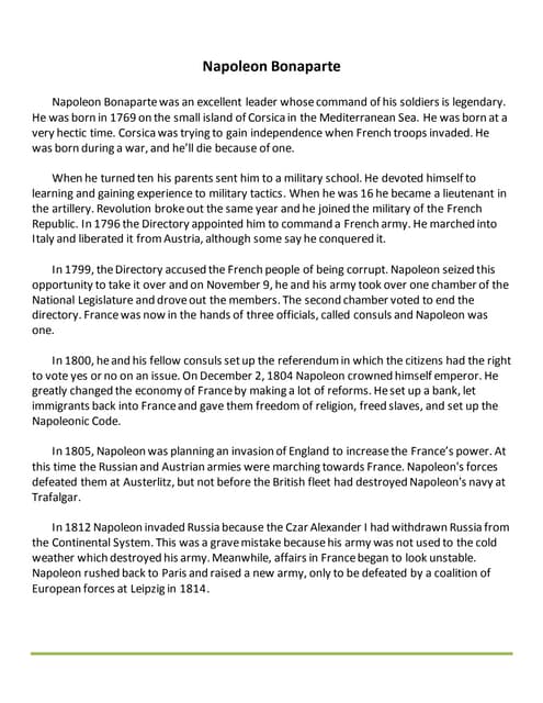 Napoleon Bonaparte | PPTX
