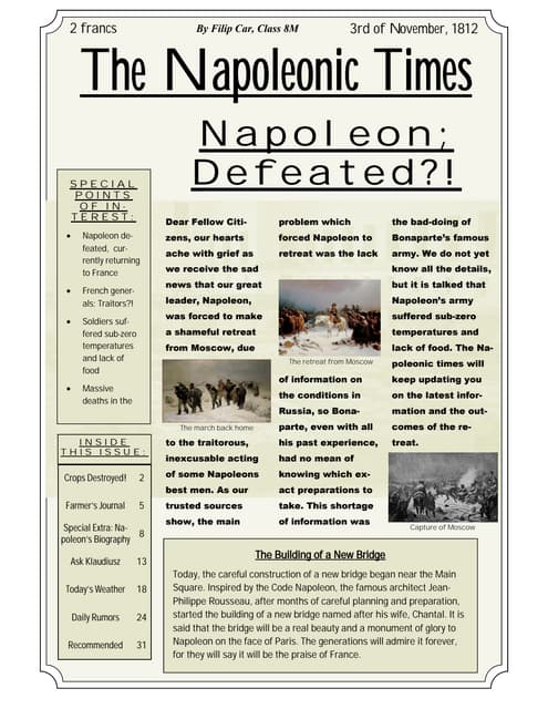 French revolution project the parisian people's press | PDF