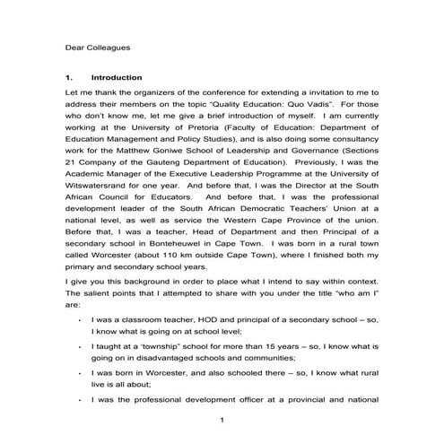 Naptosa Paper - Quality Education | PDF