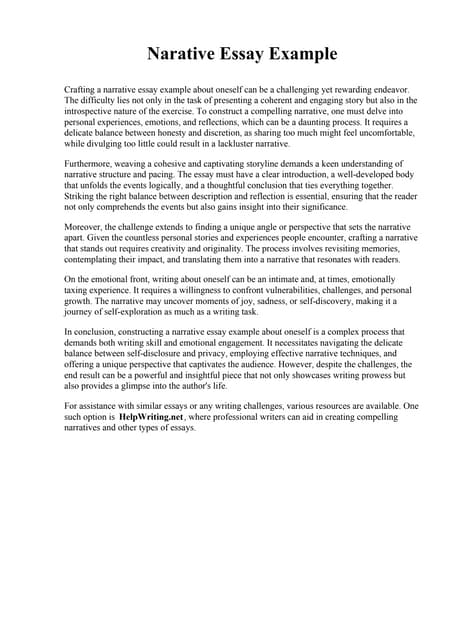 Autobiography Essay Format | PDF