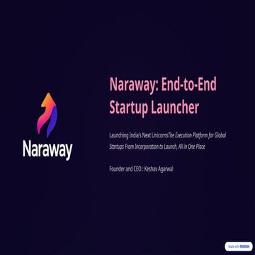 Naraway End-to-End Startup Execution Platform | PPTX