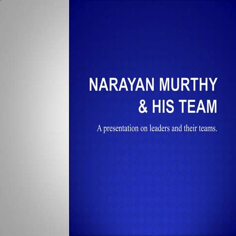 Narayan Murthy and his team | PPTX