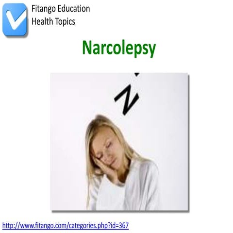 Narcolepsy | PPTX