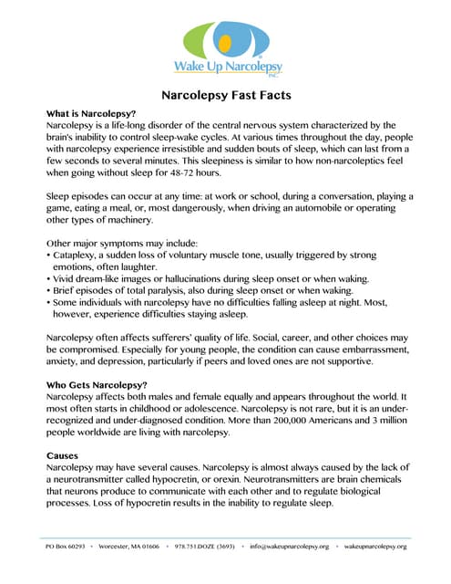 Narcolepsy | PDF