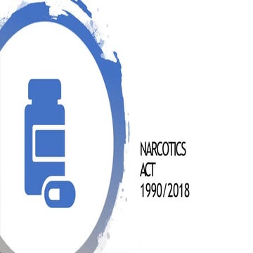 Narcotics Control Act 1990, 2018.pptxxxxx | PPTX