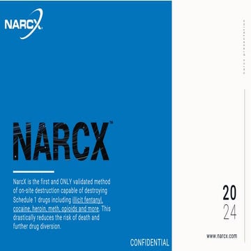 NarcX Drug Disposal Solution EcoFriendly | PDF