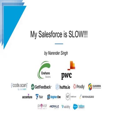 Speed up your Org with Before Save flows & Platform events, Narender Singh Singh | PPTX