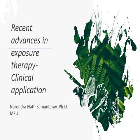 Recent advances in exposure therapy Inhibitory learning concepts and ...
