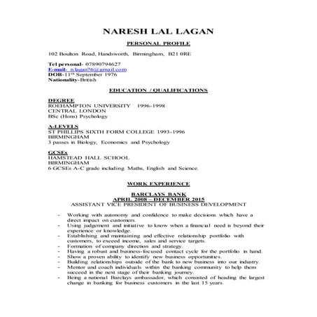 Naresh cv | DOCX