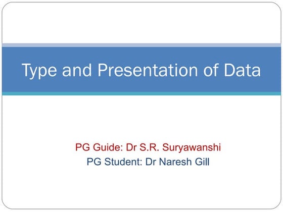 Data organization and presentation (statistics for research) | PPT