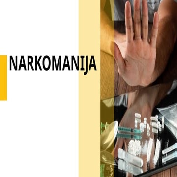 Narkomanija prezentacija br.1 | PPTX