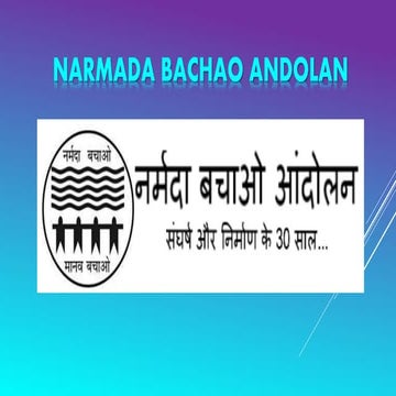 Narmada bachao andolan | PPTX