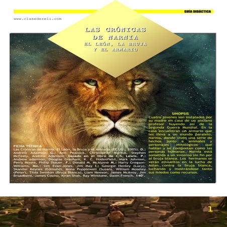 ficha del tema el origen del mal, cronicas de Narnia.pdf