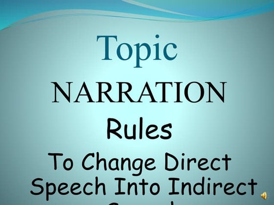 Direct indirect Speech | PPT