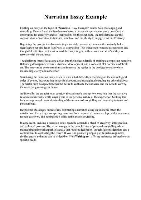 Examples Of Personal Narrative Essays.pdf | Poetry | Books and Literature