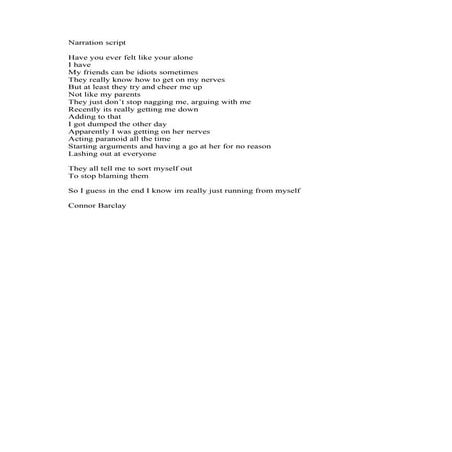 Narration script | PDF