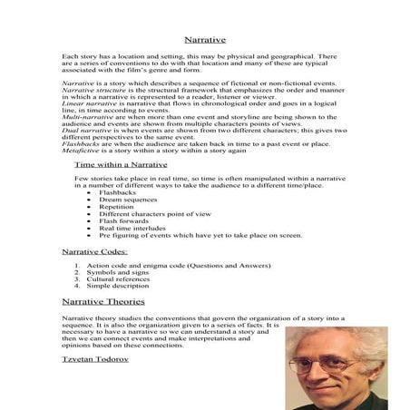 Narrative theory | PPTX