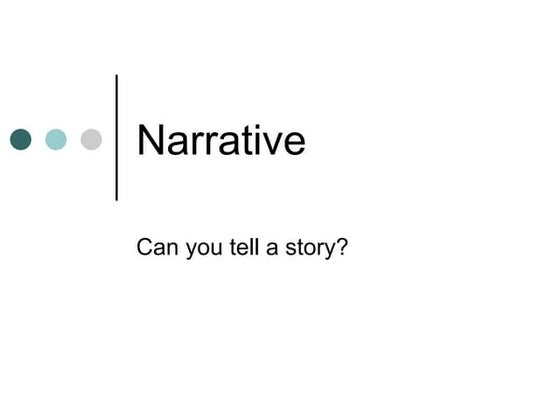 Personal narrative powerpoint | PPTX