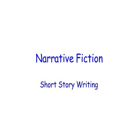 Narrative Fiction | PPT