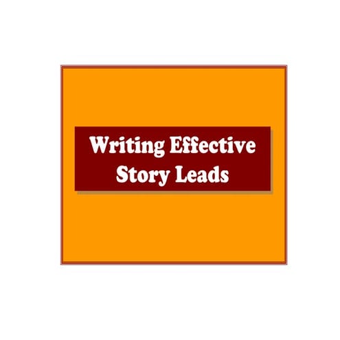 Types of Narrative Leads | PDF