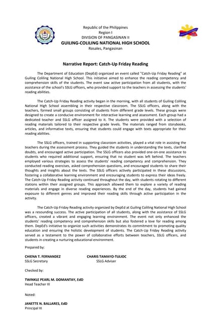 CATCH-UP-FRIDAYS-IMPLEMENTING-GUIDELINES.pptx | Educational Assessment ...