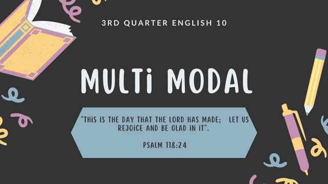 Multimodal texts | PDF
