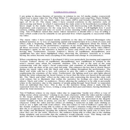 Narrative essay | PDF