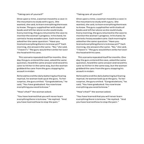 Narrative essay | DOCX