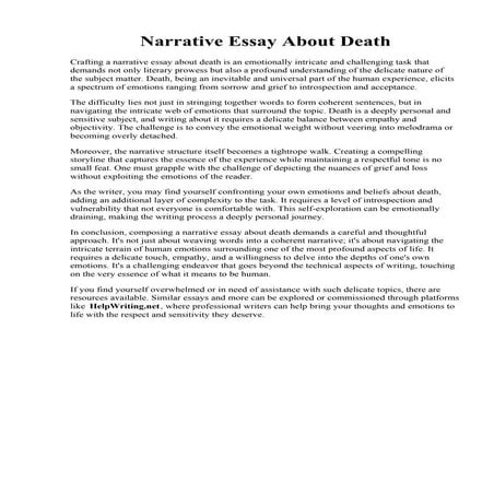 Narrative Essay About Death.pdf